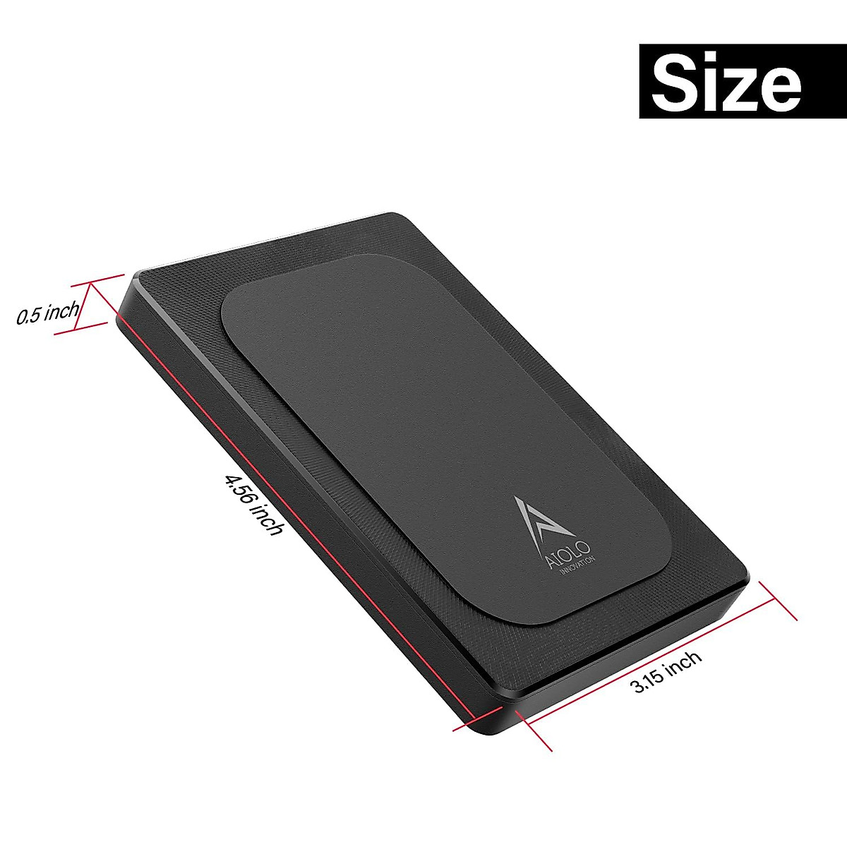 Aiolo Innovation 1TB External Hard Drive Ultra Slim Portable HDD-USB 3.0 for PC, Mac, Laptop, PS4, Xbox one,Xbox 360 Model A4