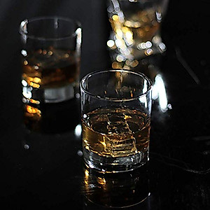 KGnB Whiskey Glasses,Set of 2,11 oz,Premium Scotch Glasses,Bourbon Glasses for Cocktails,Rock Style Old Fashioned Drinking Glassware,Perfect for Father's Day,Party,Bars,Gift, Restaurants and Home