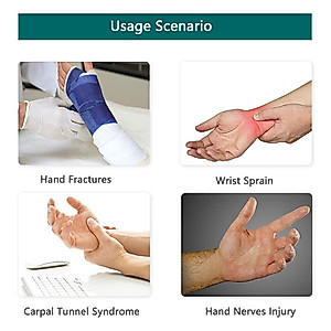 Finger Training Board for Prevent Flexion Contractures & Deformity - Finger Orthotics for Stroke,Hemiplegia & Traumatic Brain Injury,LeftHand