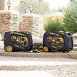 FIRMAN W03383 Remote Start Gas Generator - 3650/3300W,Black