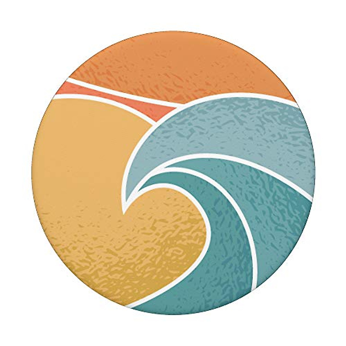 Ocean Vacation Beach Sand Sea Palms Retro Sunset Wave PopSockets PopGrip: Swappable Grip for Phones & Tablets