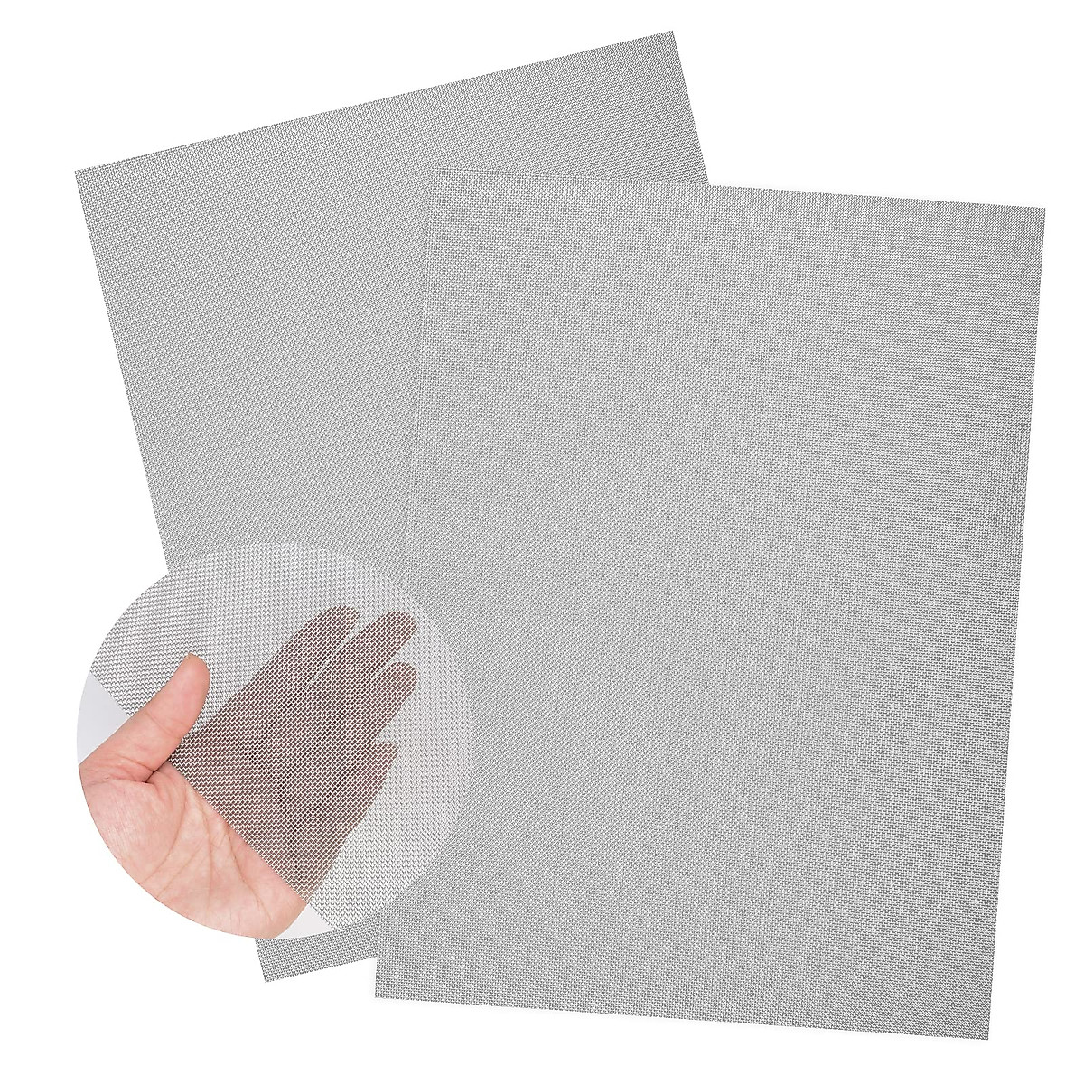 LABALPHA 20 Mesh Wire Mesh 304 Stainless Steel Woven Wire Mesh, Air Vent Mesh 16X12 inches, for Cage, Garden, Filter Mesh, Never Rust, Hard and Heat Resisting, 2pcs