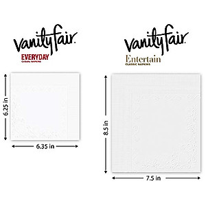 Vanity Fair Everyday Paper Napkins, 150 Count, Disposable Napkins Made Soft And Smooth For Everyday Meals