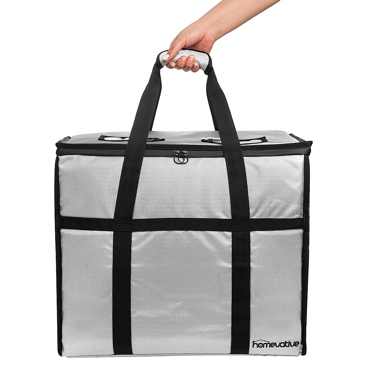 Homevative Locking Home Delivery Bag for Groceries, Packages, Food Delivery, etc. 2 Combination Locks included