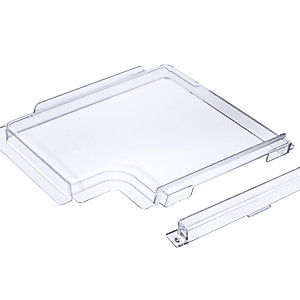 NOVINO RV Screen Door Slider Panel for Dexter 4701-00 RH Right Hand Series 5050 Radius Corner,Clear Plexiglass RV Screen Door Slide and 4700-00 Stopper