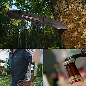 Multitool Pocket Knife, 16 in 1 Tactical Knife With Blade Saw Pliers Screwdriver Bottle Opener for Camping, Emergency, Daily Use, Perfect Birthday Christmas Gifts for Men Dad Husband