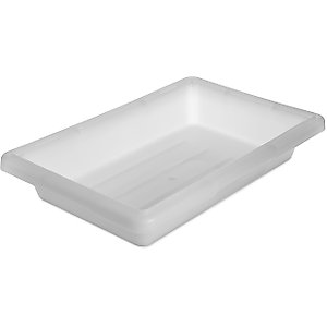 Carlisle FoodService Products Storplus Food Storage Container with Stackable Design for Catering, Buffets, Restaurants, Polyethylene (Pe), 2 Gallon, White, (Pack of 6)