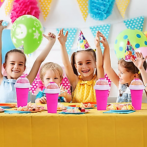 leuaxmy Slushie Cup Slushy Maker Cup Frozen Magic Squeeze,Slushy Cup TIK TOK Cool Stuff for Smoothies Drinks Juices and Soda - Homemade DIY Ice Cream(pink, large)