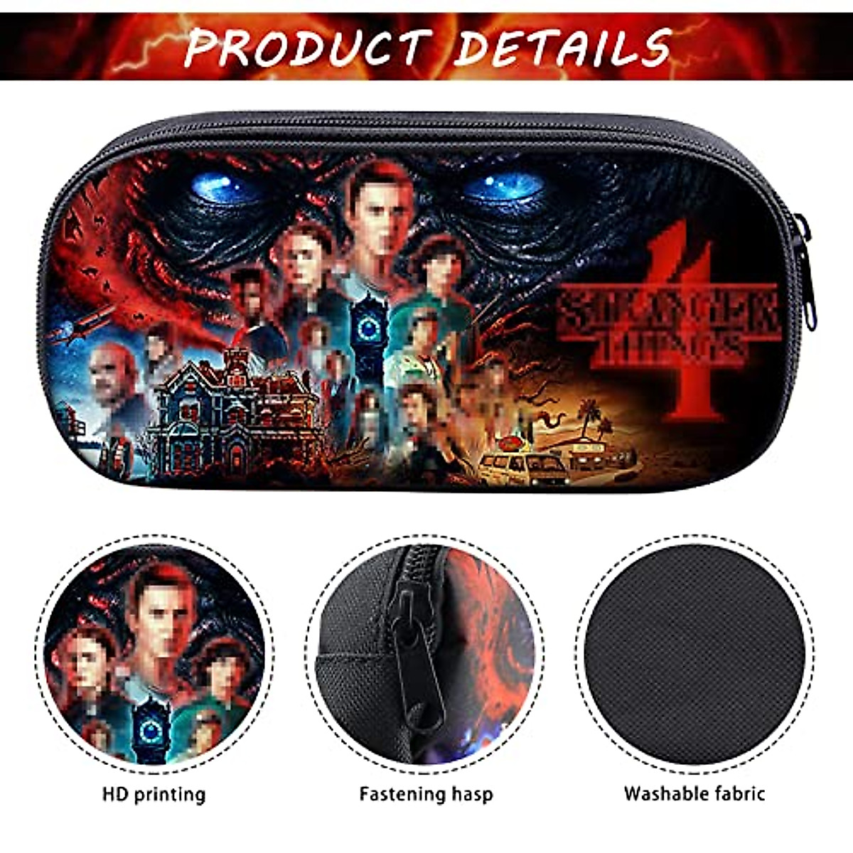 DLANDZ Pencil Case,Pencil Pouch,Small Pencil Case,Black Pencil Case,Pen Cases for Adults,Big Capacity Pencil Case,Pencil case boys middle school,Big Pencil Pouch for School Office Storage Bag (Black)