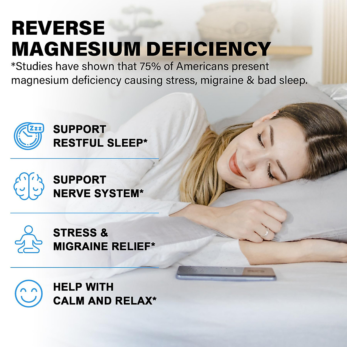 Magnesium Complex Supplement 8 Forms, 500mg Magnesium Glycinate, Malate, Citrate, High Absorption Mg for Calm, Sleep, Mood & Healthy Muscle, Pack of 2, Total 120 Vegan Capsules
