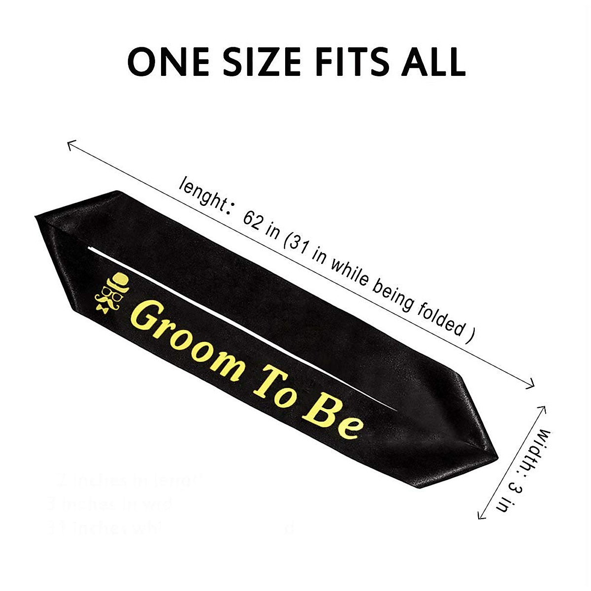 Bachelorette Party Sash - Bride and Groom to Be Sash Bachelor Party Sash Bridal Shower for Wedding Decorations Party Supplies