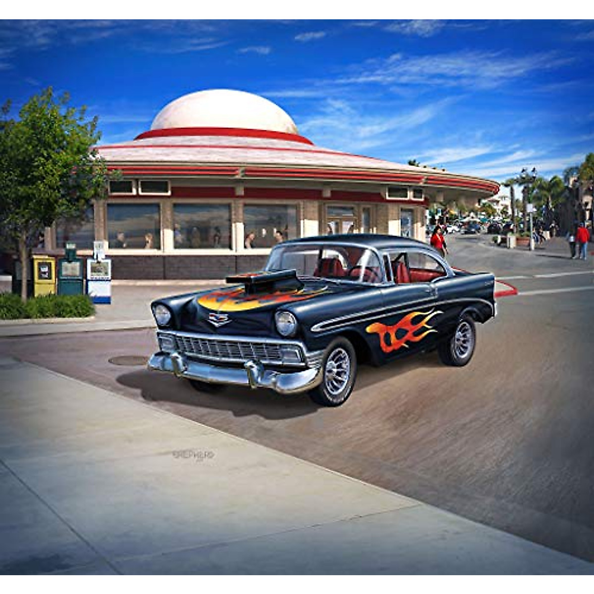 Revell 07663 1:24 '56 Chevy Custom Plastic Model Kit 1/24