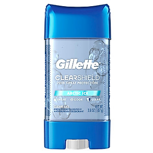 Gillette Antiperspirant and Deodorant for Men, Clear Gel, Artic Ice, 3.8oz