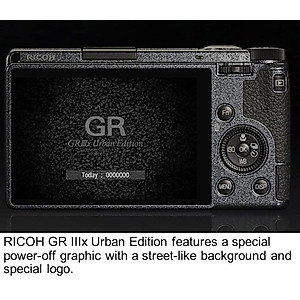 Ricoh GR IIIx Urban Edition, Metallic Gray Body with Navy Blue Ring, Digital Compact Camera with 24MP APS-C Size CMOS Sensor, 40mmF2.8 GR Lens (in The 35mm Format)