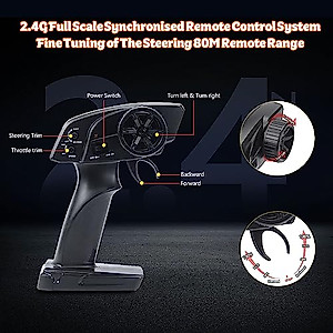 Rhybor High Speed RC Cars 40KPH for Adult, 9500E 1:16 Scale Remote Control Monster Truck, Racing Hobby RC Car for Adults, 4x4 All Terrain Off-Road RC Truck for Boys