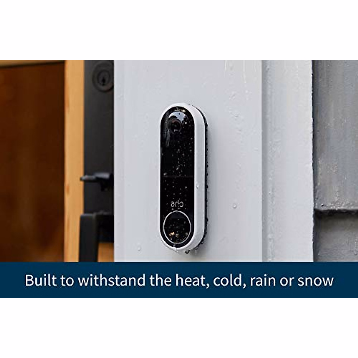 Arlo Essential Wire-Free Video Doorbell White with Echo Show 5 (2nd Gen, 2021 Release) Charcoal Bundle