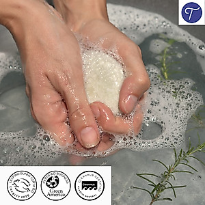 Natural Rosemary Mint Zero Waste Shampoo Bar by Tangie