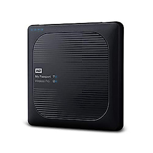 WD 4TB My Passport Wireless Pro Portable External Hard Drive, Wifi USB 3.0 - WDBSMT0040BBK-NESN