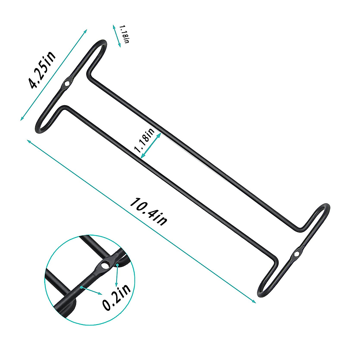 eastbao Wine Glass Rack Under Cabinet Shelf Glasses Holder Storage With Drying Stemware Rack Under Counter Metal Hanger Hanging Rack for Kitchen Black