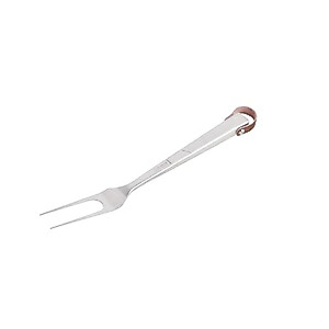 Everdure BBQ Tool Kit - 3 Pack, Brushed Stainless Steel Tongs, Spatula and Fork with Soft Grip Handles and Leather Straps, Barbeque Grill Accessories and Cooking Utensils Set