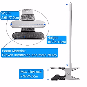 AOZTSUN Flexible Clip clamp Mount Compatible with Infant Optics DXR-8 and DXR-8 PRO Video Baby Monitor Camera 15.7 inches Flexible Long Gooseneck Arm, Baby Monitors Holder for Crib Baby Camera Stand