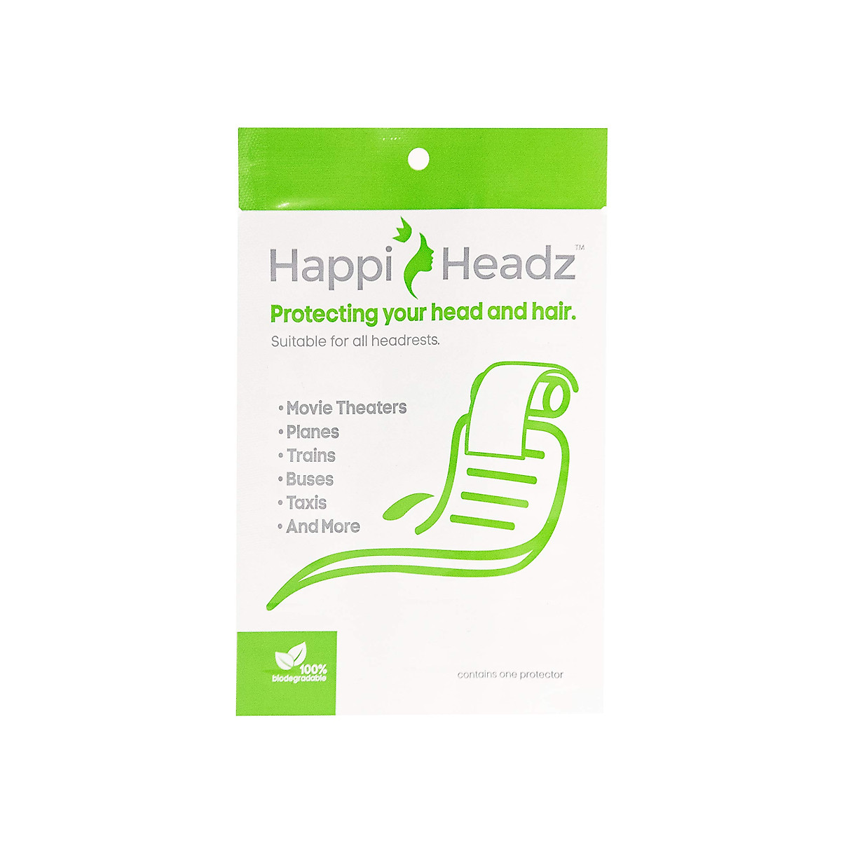 Happi Headz Travel Protector for headrest and seat Cover. (5 Pack)