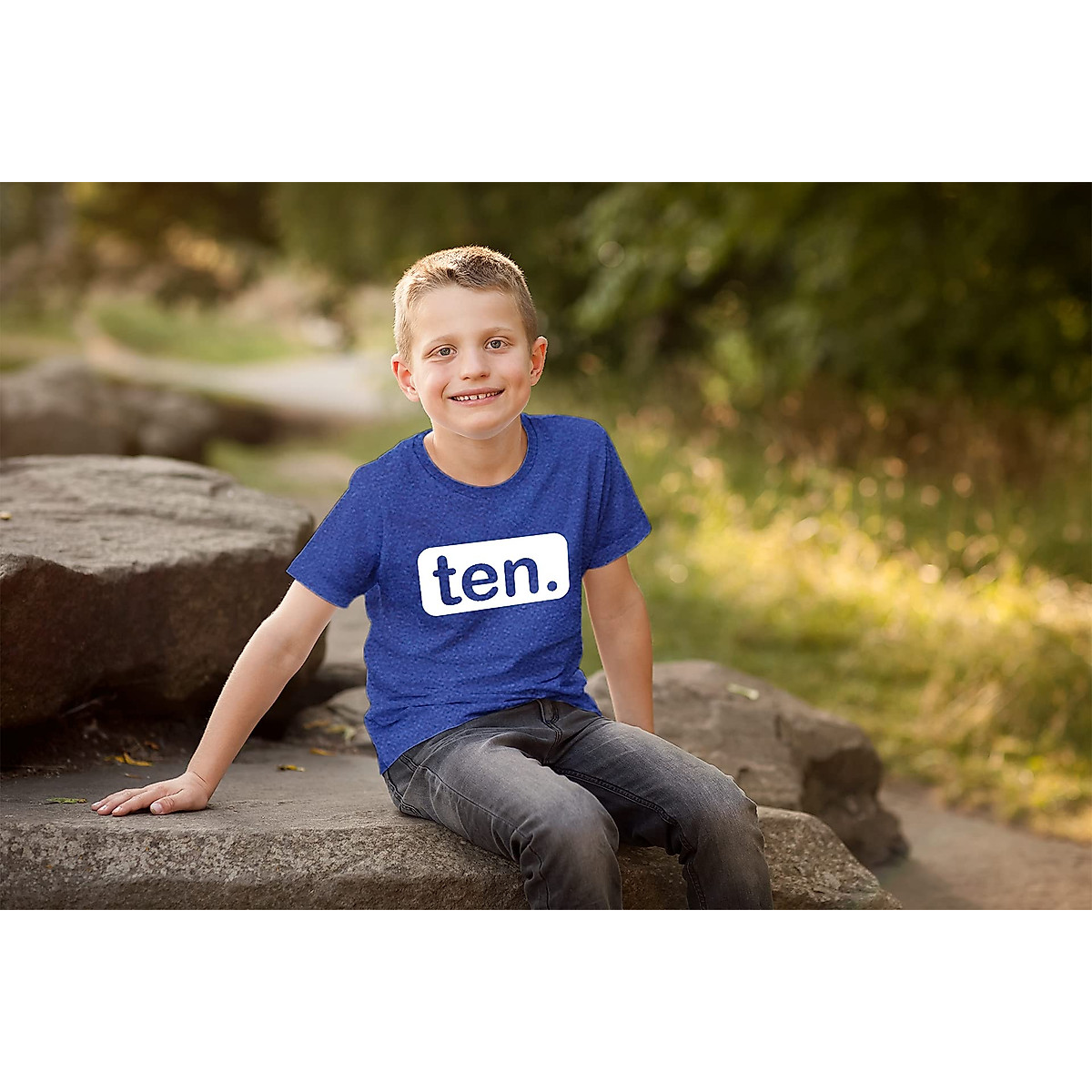 Unordinary Toddler 10th Birthday Shirt Boys 10 Year Old Boys Gifts Ten yr Tenth Birthday Tshirt Gift (Charcoal Blue, Youth L(14-16))