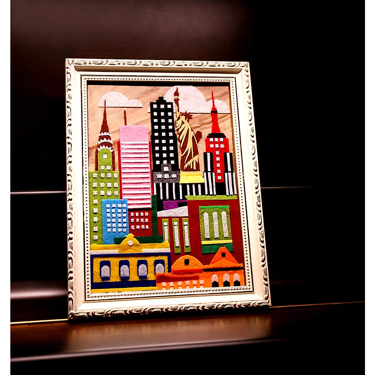 42PCS Colored Felt Fabric Sheets, 6 x 6 inches Macdori Craft Felt Squares for DIY Craft and Sewing Projects