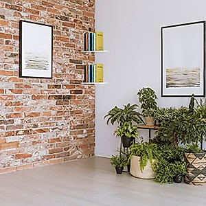 iplusmile Corner Wall Shelf Set of 3, Wall Mounted Floating Corner Shelves, Wall Storage Display Shelves for Home Décor, Bedroom Bathroom