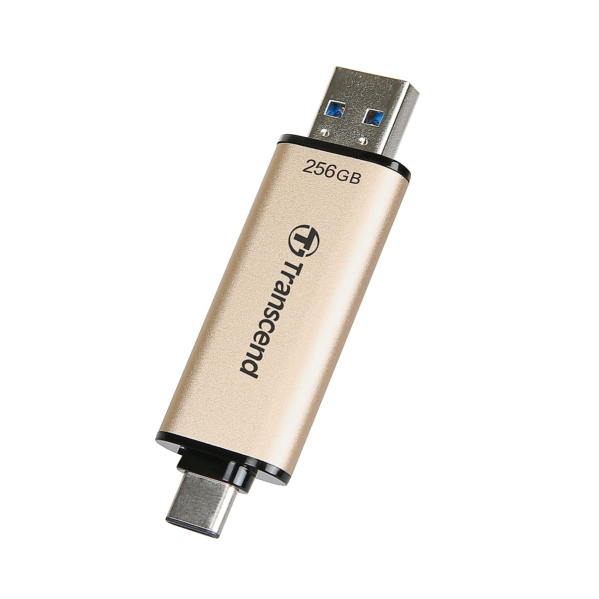 Transcend 256GB JetFlash 930C USB 3.2 Gen 1 Flash Drive TS256GJF930C, Golden hue