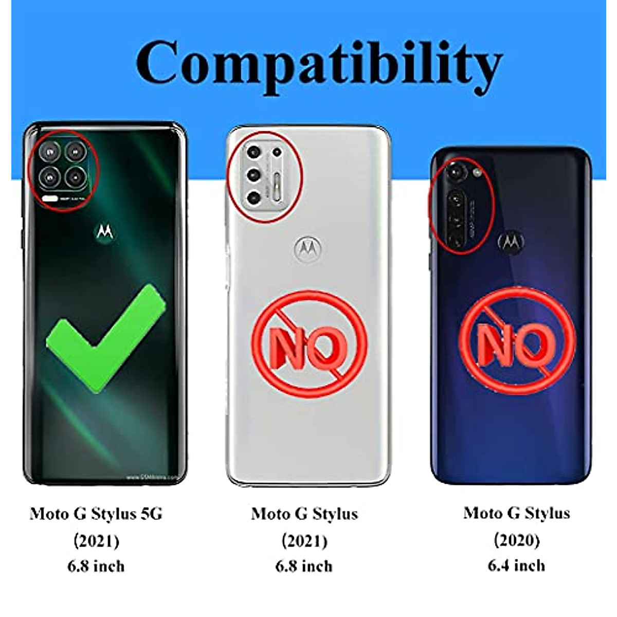 Androgate Compatible with Moto G Stylus 5G Case with HD Screen Protector, Military-Grade Ring Holder Stand Car Mount 16ft Drop Tested Protective Cover Phone Case for Motorola Moto G Stylus 5G, Purple