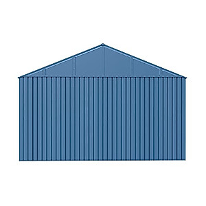 Arrow Shed Elite 12' x 12' Outdoor Lockable Gable Roof Steel Storage Shed Building, Blue Grey