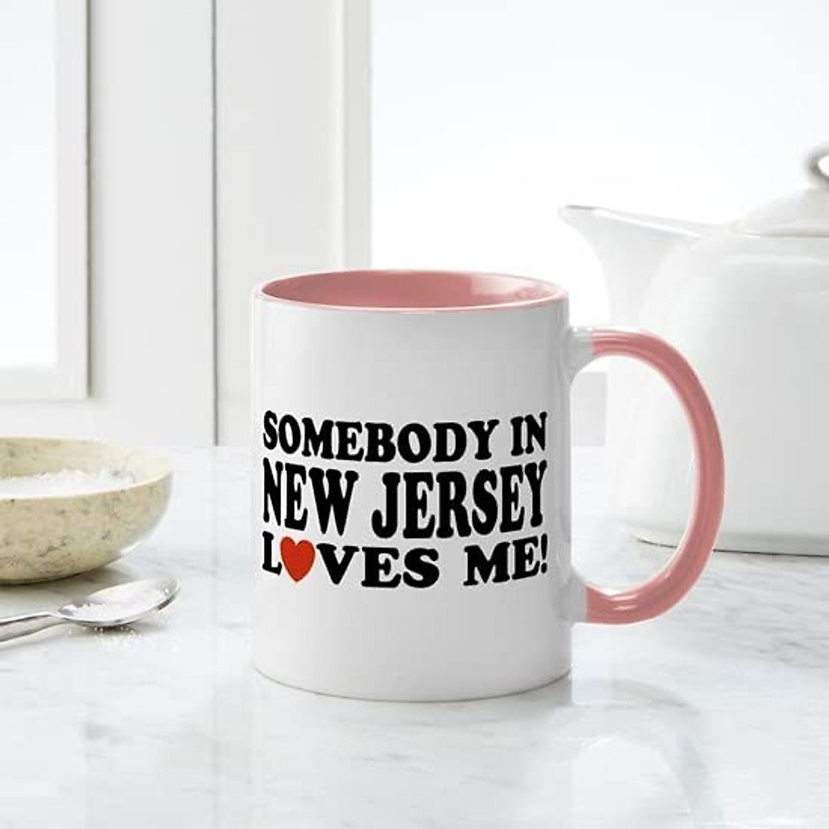 CafePress Somebody In New Jersey Loves Me! Mug Ceramic Coffee Mug, Tea Cup 11 oz