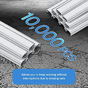 meite C560-14 Gauge 1-1/2-Inch Crown Galvanized C Rings Staples Compatible with MTC560 14GA Hog Ring Plier in Wire Fastening, Building Landscape Gabions (10,000 PCS)