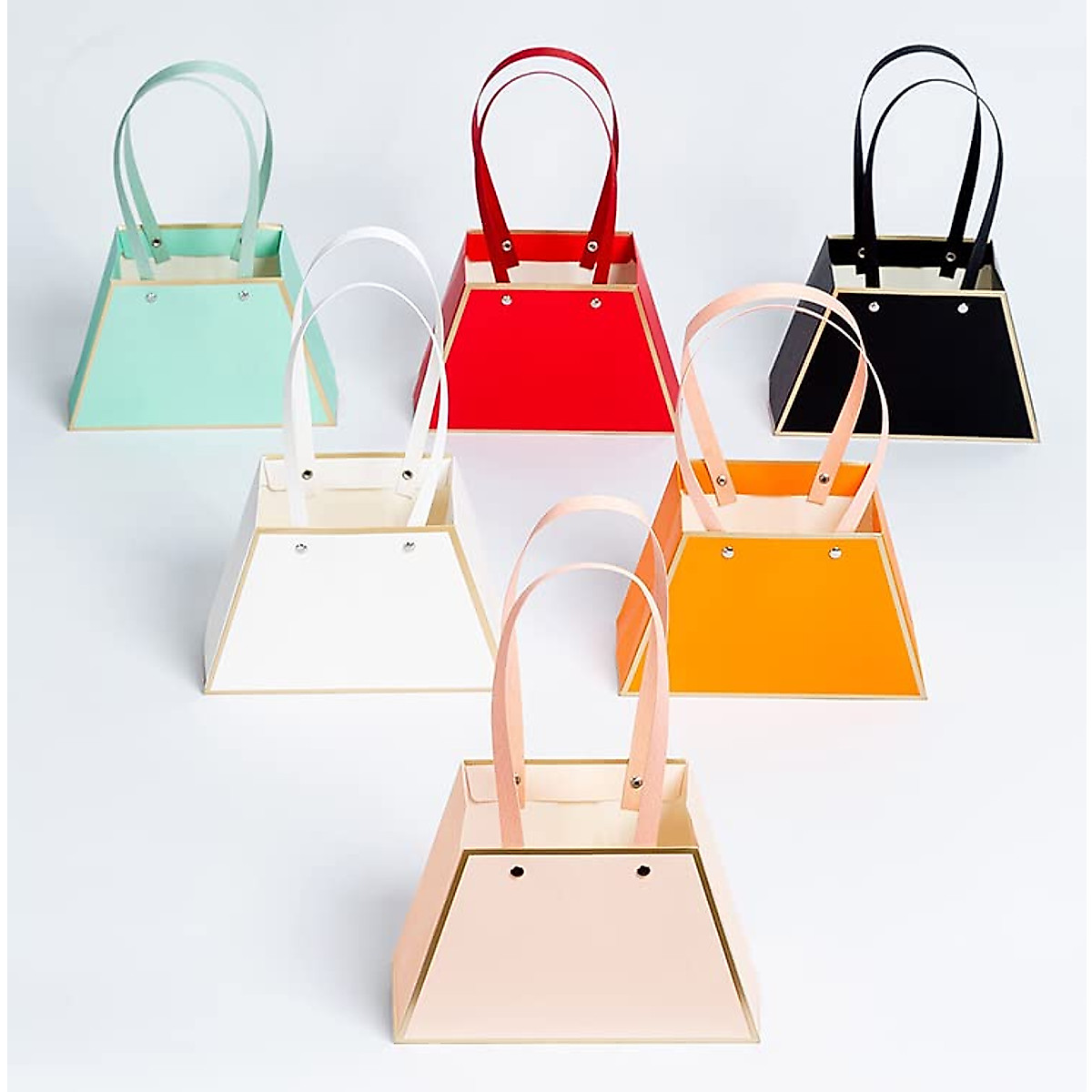 XICHEN 6 Counts/Colors flower gift bag,Florist Bouquet Supplies,DIY Crafts,Gift Packaging or Gift Box Packaging, Waterproof Floral Wrapping