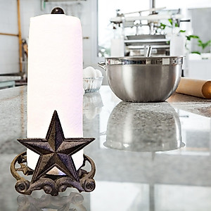 Metal Star Country Rustic Paper Towel Holder