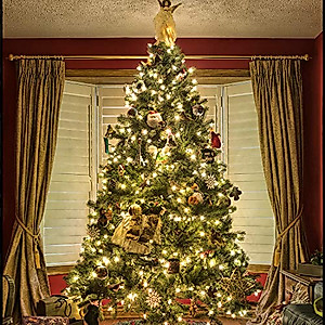 Blingstar Christmas Lights 33ft 100 LED String Lights 30V Plug in Fairy Lights Waterproof 8 Modes Warm White Fairy String Lights for Indoor Outdoor Bedroom Wedding Party Patio Christmas Tree