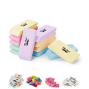 Mr. Pen- Erasers, Pencil Eraser, 12 Pack, Pastel Colors, Eraser, Erasers for Drawing, Eraser Pencil, Pencil Erasers, Erasers for Kids, Art Erasers for Drawing, Artist Eraser, Candy Color Eraser