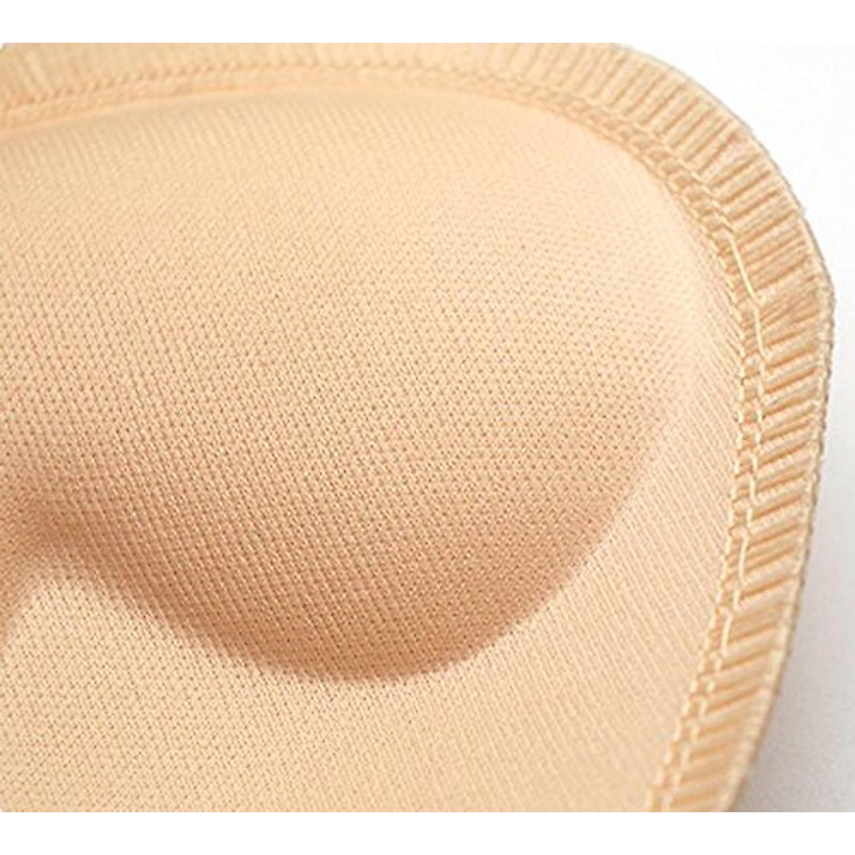 Elandy 1Pair Beige Reusable Breathable Sponge Bikini Breast Enhancers-Thickening Swimwear Bra Insert Pad Swimwear Push-up Booster Pads (Style A)