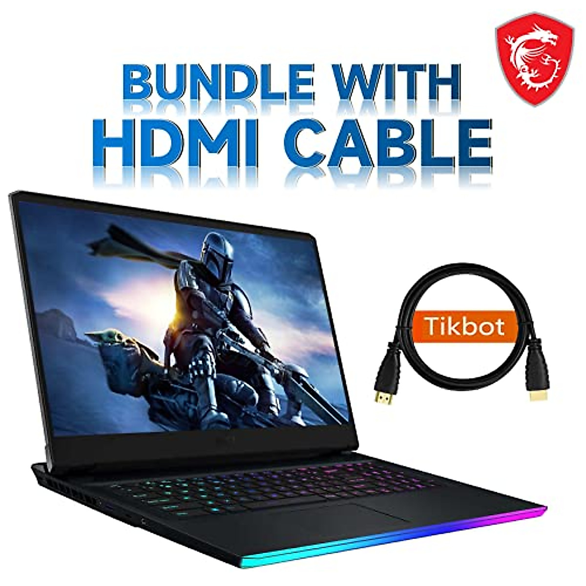 MSI GE76 Raider 17.3" 144HZ, 14cores 12th i7-12700H GeForce RTX3060 MUX, 140W TGP, Thunderbolt 4, RGB KB, WiFi 6, w/HDMI (16GB RAM | 1TB PCIe SSD)