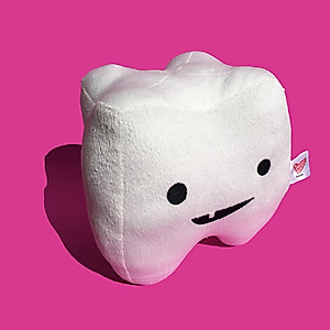 I Heart Guts Tooth Plush - You Can’t Handle The Tooth - 7” Tooth Pillow with Pocket, Great Dental Gifts for Dentists, Dental Hygienists, and Kids