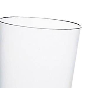 Modern Trash Can Clear Trash Can for Desk Rubbish Bin Round Waste Paper Basket Wastepaper Baskets for Living Room Bathroom Car Home Decor, 22cmx25cm