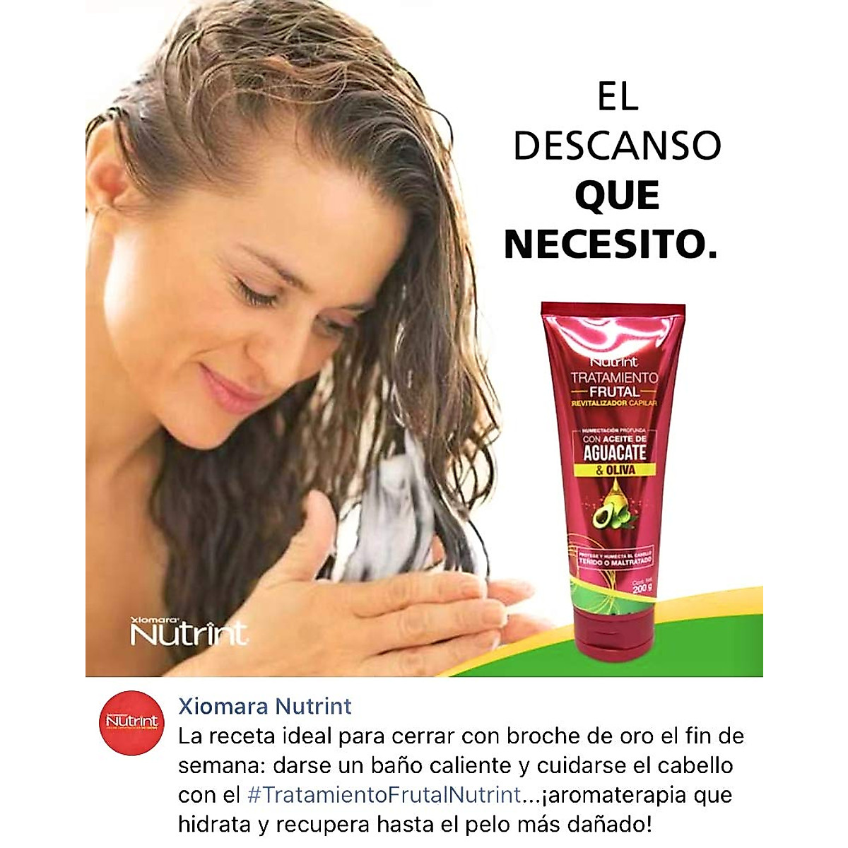 Xiomara Tratamiento Acondicionador Aceites Aguacate y Oliva Revitaliza tu Cabello