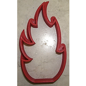 FIRE FLAMES CAMPFIRE FIREFIGHTER FIREMAN COOKIE CUTTER MADE IN USA PR913