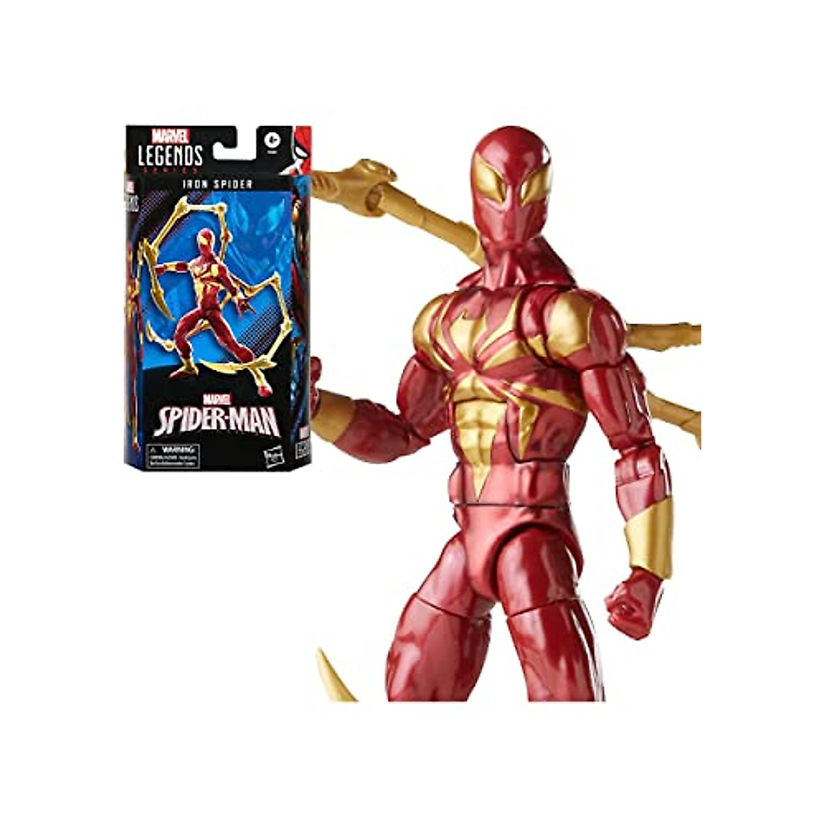 Spider-Man Marvel Legends Series 6-inch Iron Spider Action Figure Toy, Includes 2 Accessories