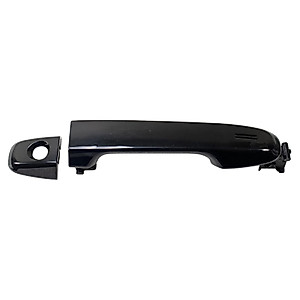 TRQ Front Exterior Door Handle Black Compatible with 2012-2017 Toyota Camry