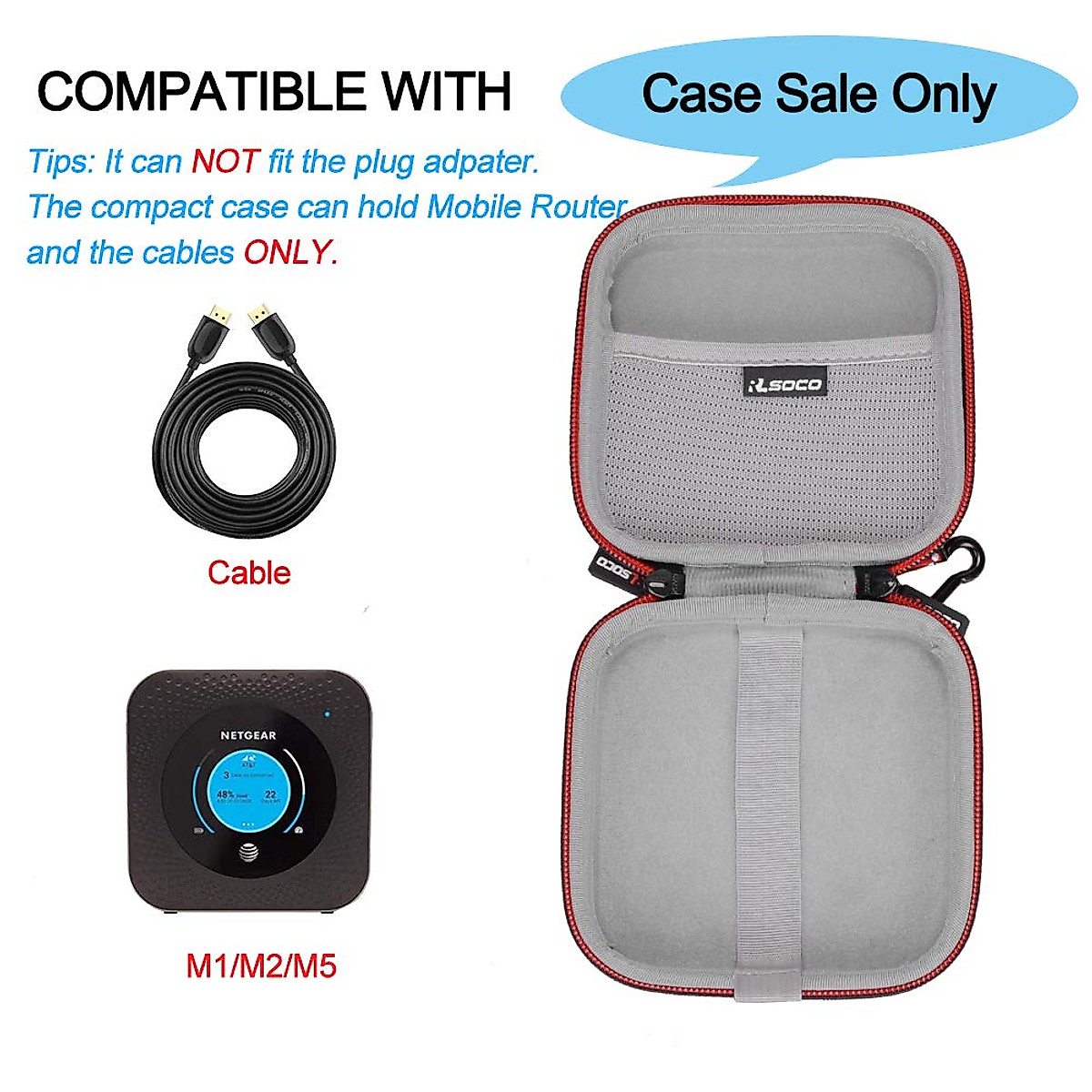 RLSOCO Hard Case for Netgear Nightawk M1/M2/M5/M6/M6 Pro Mobile Hotspot Router-Fits for Netgear Nightawk MR1100/MR2100/MR5200/‎MR6150/MR6500 Mobile Hotspot Router