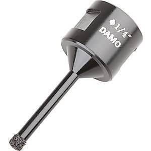 DAMO 1/4" Dry/Wet Diamond Core Drill Bit for Concrete/Granite/Marble Hole Saw