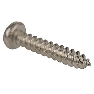 #2 x 1/2" Chrome Pan Head Phillips Drive Wood Screws - Pack of 25 - Self Tapping Screws for Wood - PH212-SCH