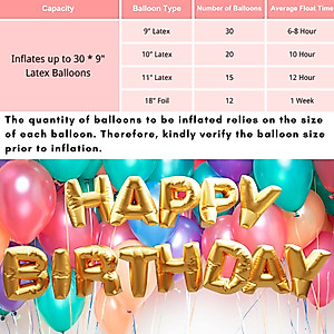 GreatWhip 7L Helium Tank for Balloons At Home Helium Balloon Pump Kit 30 Assorted Latex Balloons and Curling Ribbon Included